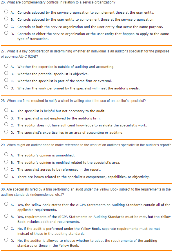 Solved 26. What are complementary controls in relation to a | Chegg.com