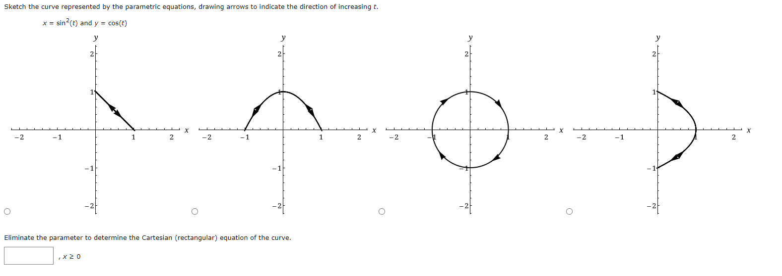 Solved Sketch The Curve Represented By The Parametric