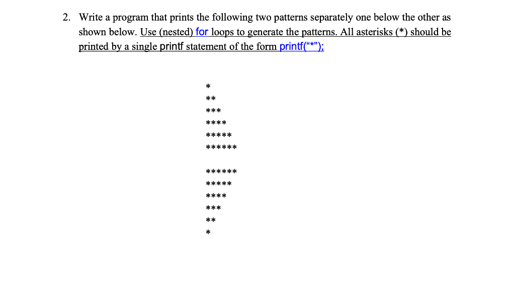 Solved C programming language. It has to be one single | Chegg.com