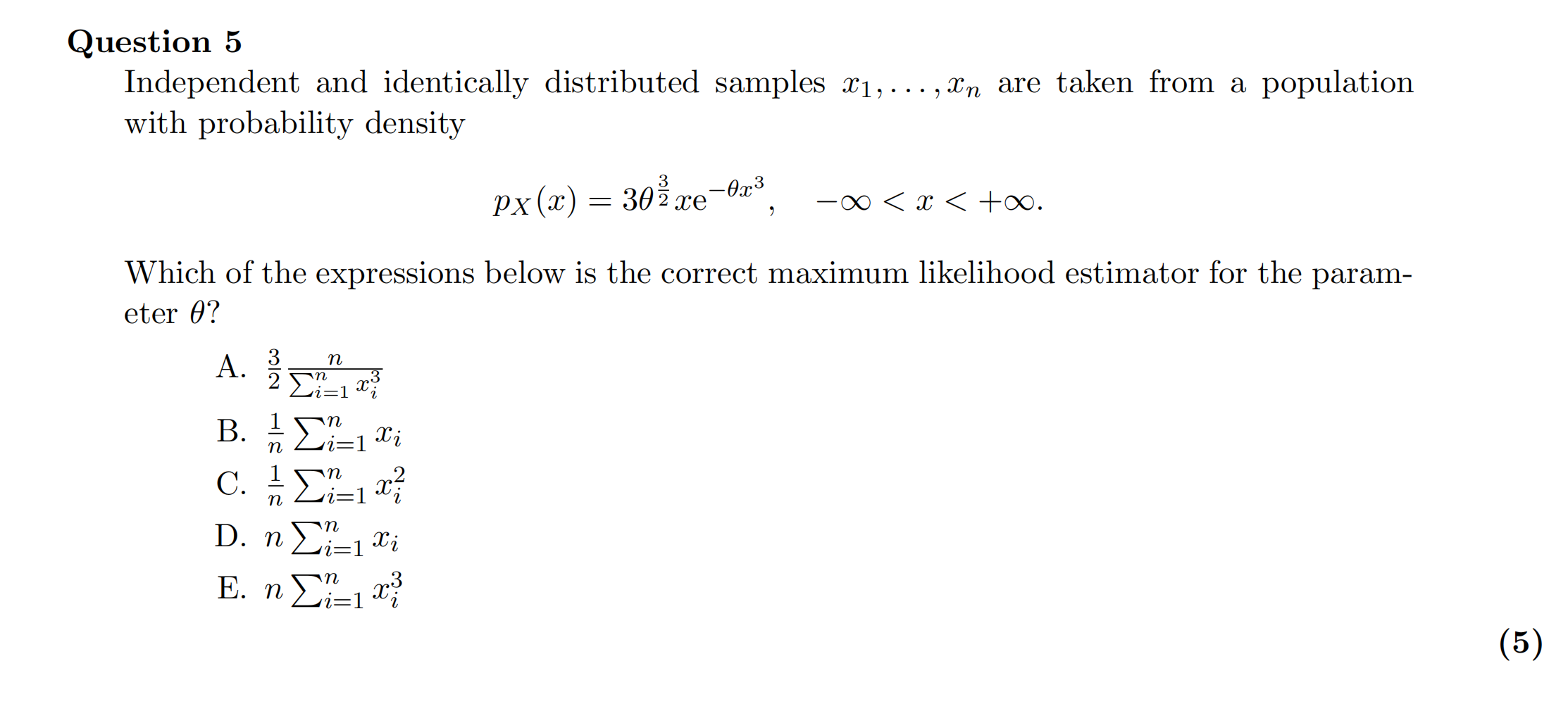 Solved Independent And Identically Distributed Samples 