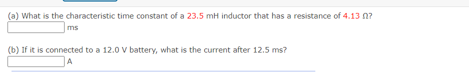 Solved (a) ﻿What is the characteristic time constant of a | Chegg.com