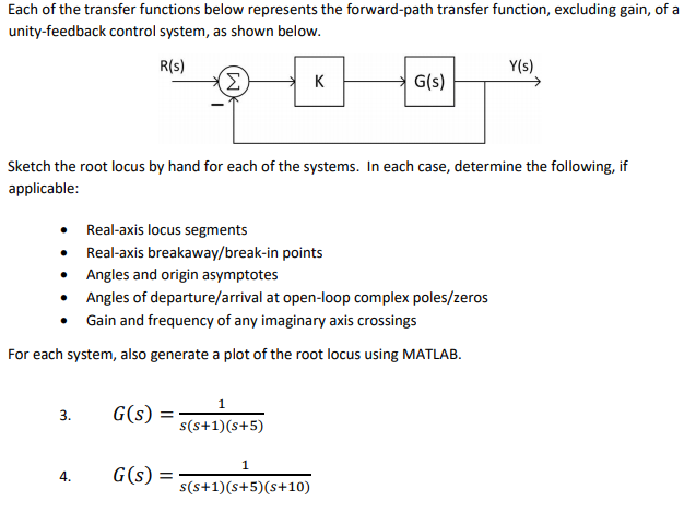 Solved Each of the transfer functions below represents the | Chegg.com