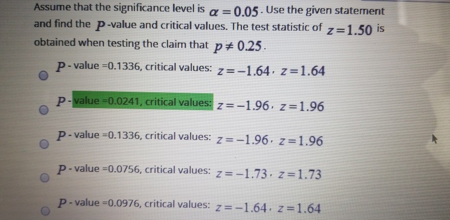 Solved Assume that the significance level is a - 0.05- Use | Chegg.com