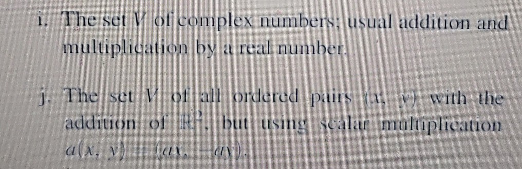 Solved 5 Exercise 6.1.2 Are the following sets vector spaces | Chegg.com