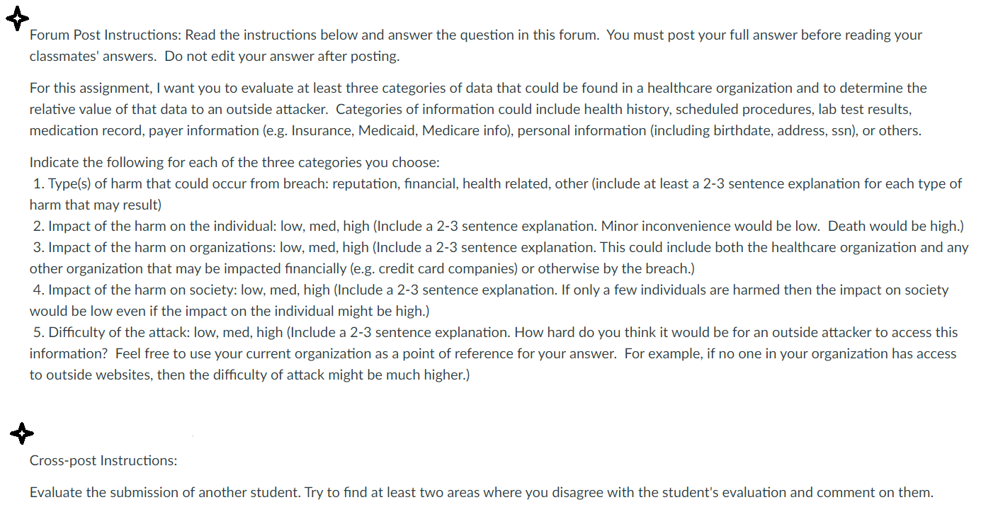 Solved Forum Post Instructions: Read the instructions below | Chegg.com