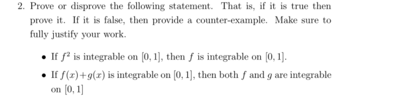 Solved 2. Prove or disprove the following statement. That | Chegg.com