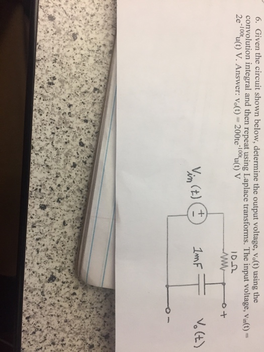 Solved 6. Given the circuit shown below, determine the | Chegg.com