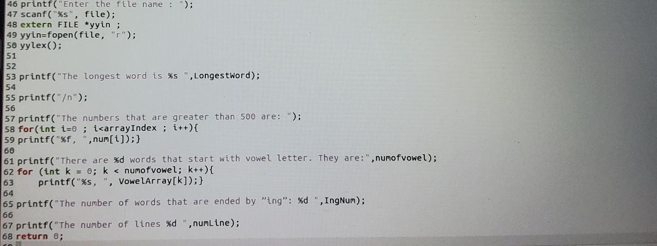 I have a problem with lex program I wrote this lrs | Chegg.com I have a problem with lex program I wrote this lrs | Chegg.com