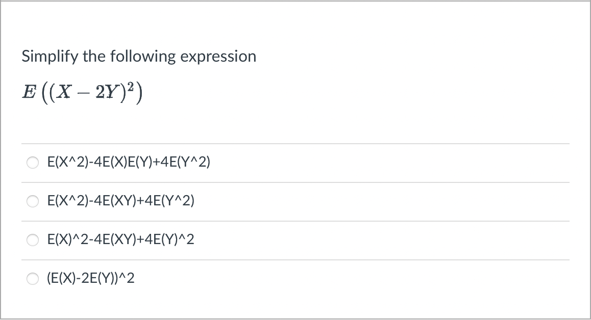 Solved Simplify the following expression | Chegg.com
