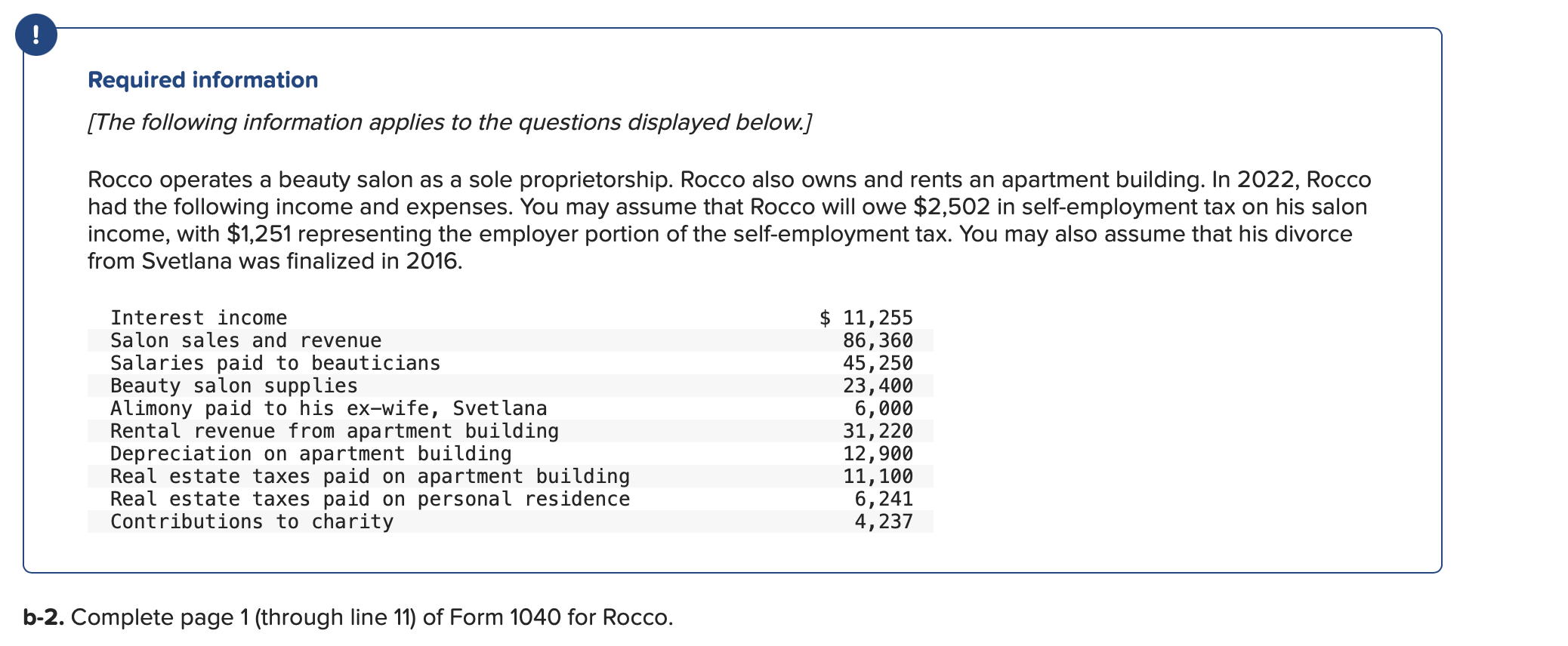 Required information [The following information | Chegg.com