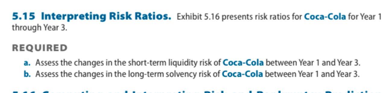 Solved 5.15 ﻿Interpreting Risk Ratios. Exhibit 5.16 | Chegg.com