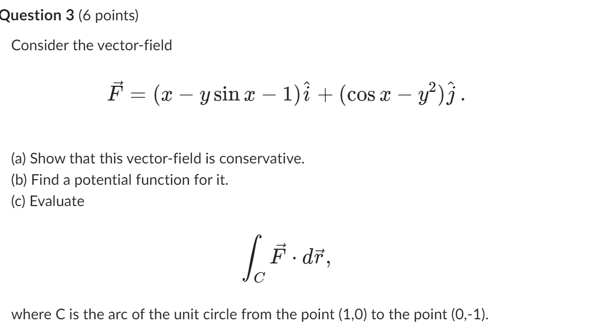 Solved Consider the vector-field | Chegg.com