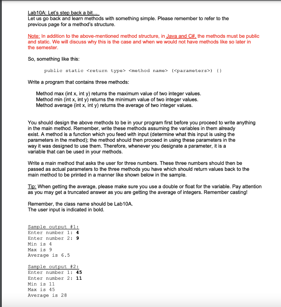 Solved Lab10A: Let's step back a bit... Let us go back and | Chegg.com