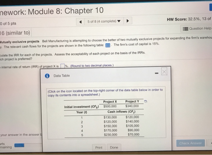 Solved Homework Module 8 Chapter 10 Save Hw Score 32 5