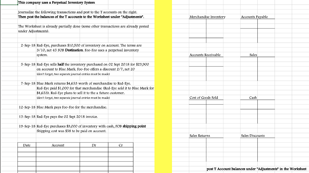 Solved This company uses a Perpetual Inventory System | Chegg.com