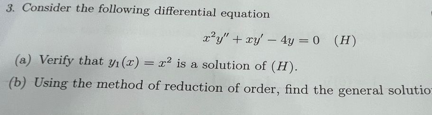 Consider the following differential | Chegg.com