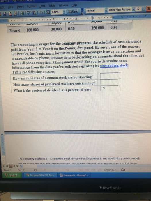 Solved Document1 Microsoft Word e Edt ew Insert Format Tools | Chegg.com
