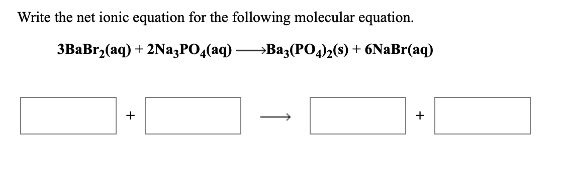 Solved Write the net ionic equation for the following | Chegg.com