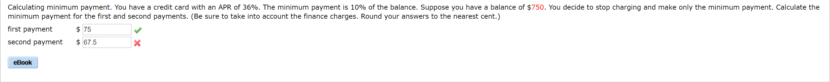 Solved Calculating minimum payment. You have a credit card | Chegg.com