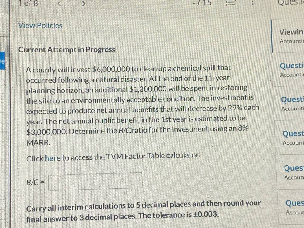 Solved View Policies Current Attempt in Progress A county | Chegg.com