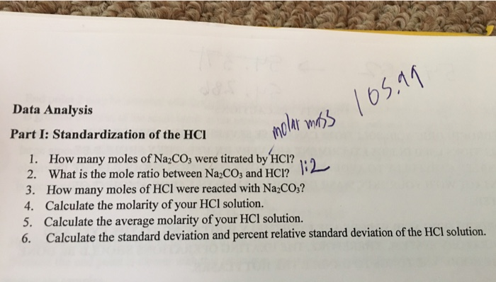 02 Data Analysis Part I: Standardization of the HCI | Chegg.com