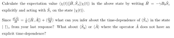Solved Calculate The Expectation Value X 0 [Ê ]lx T In