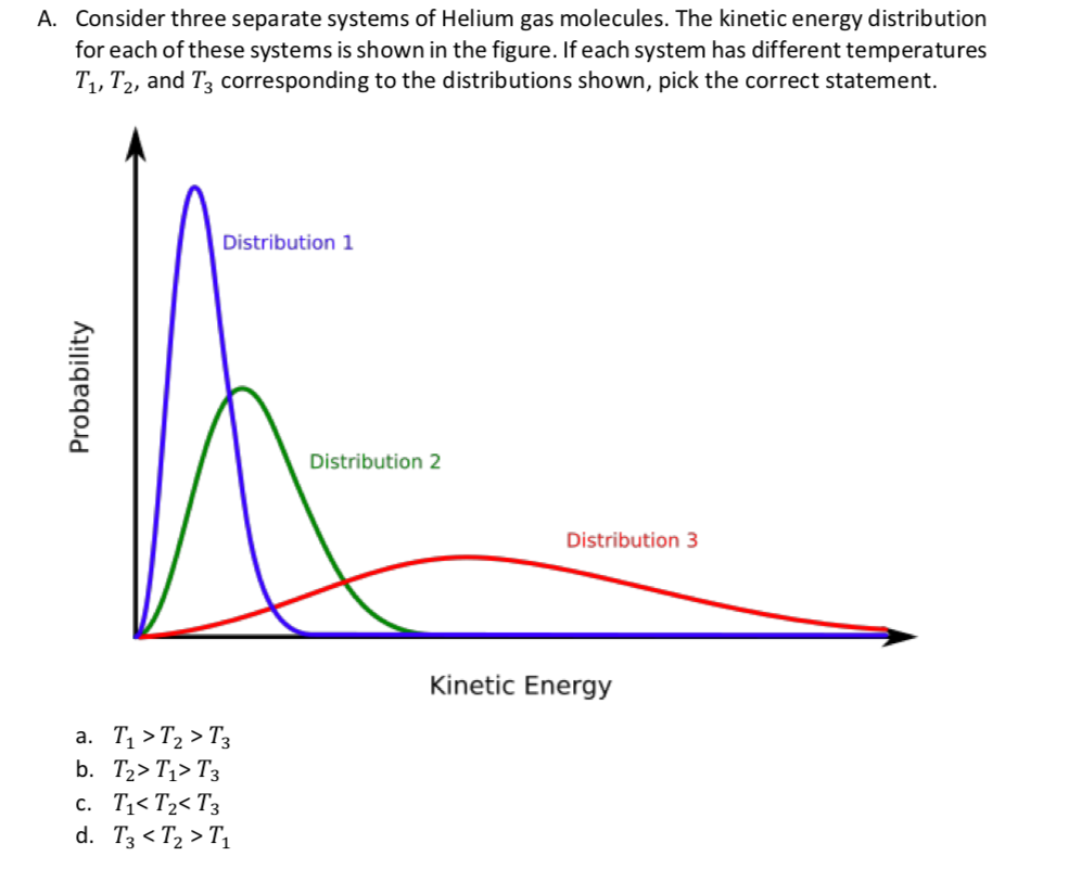 Solved A. Consider three separate systems of Helium gas | Chegg.com