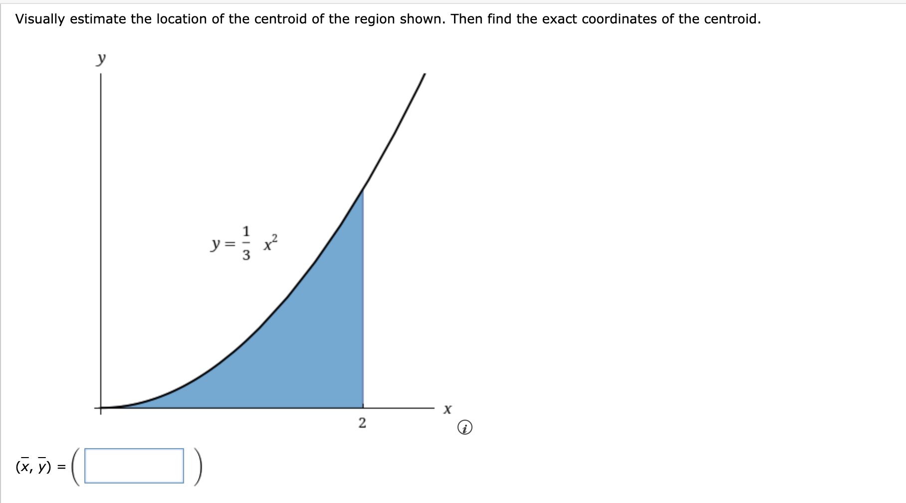 Solved Visually estimate the location of the centroid of the | Chegg.com