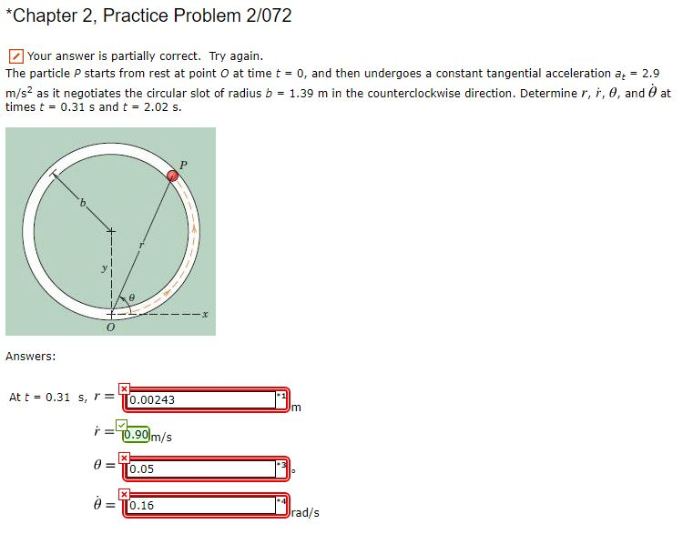 Solved * Chapter 2, Practice Problem 2/072 Your answer is | Chegg.com