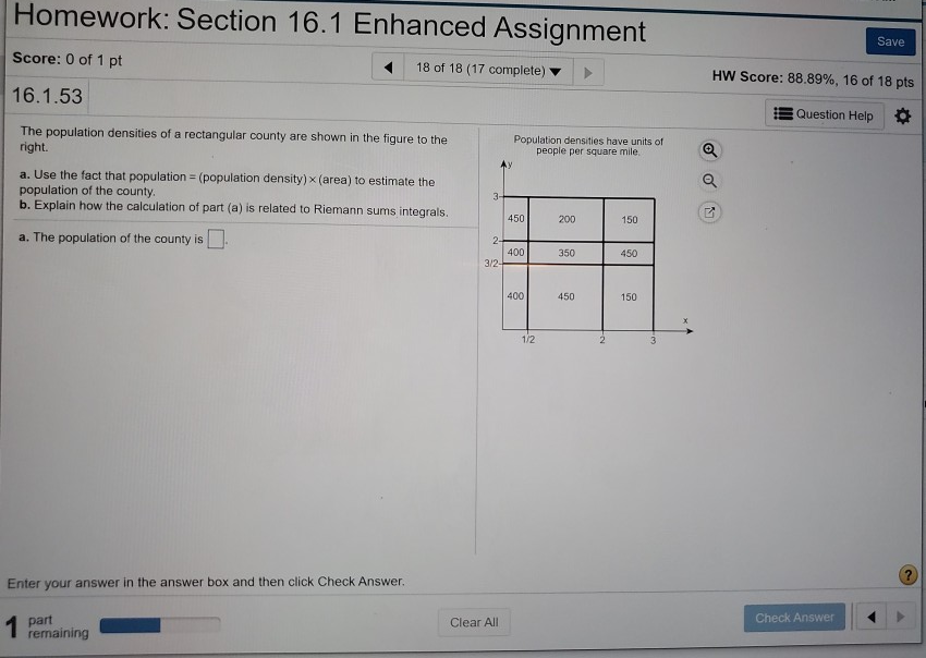 Solved Save Homework Section 16 1 Enhanced Assignment