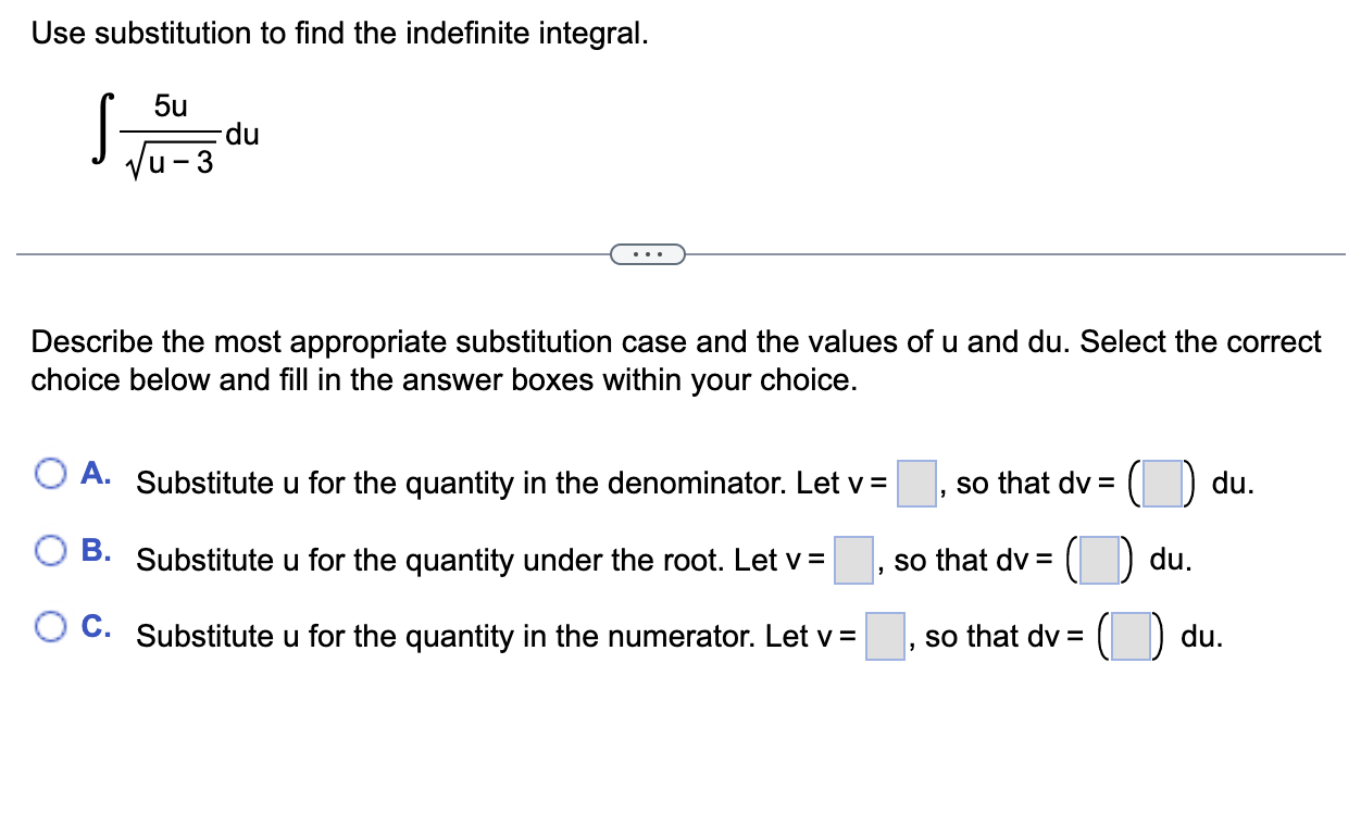 Solved Use substitution to find the indefinite integral. | Chegg.com