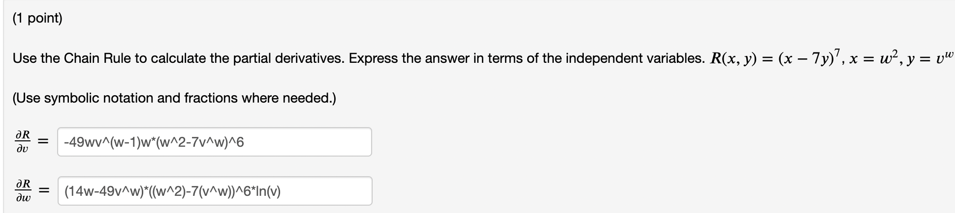 Solved Use the Chain Rule to calculate the partial | Chegg.com