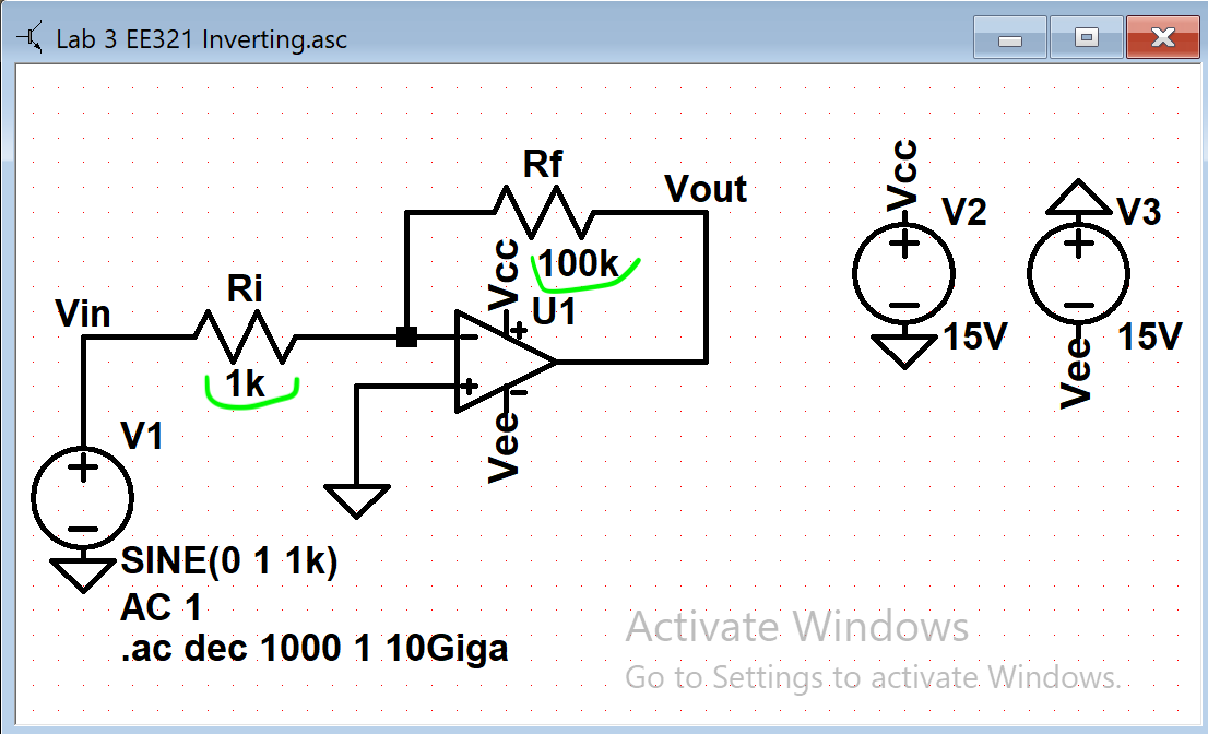 Solved Select one of the inverting amplifiers from the | Chegg.com