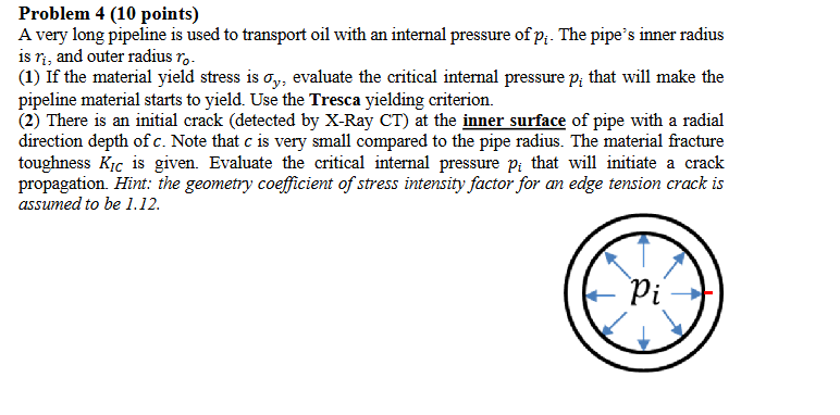 Solved Problem 4 (10 ﻿points)A very long pipeline is used to | Chegg.com