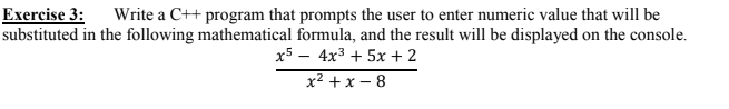 Solved Exercise 3 Write A C ﻿program That Prompts The 