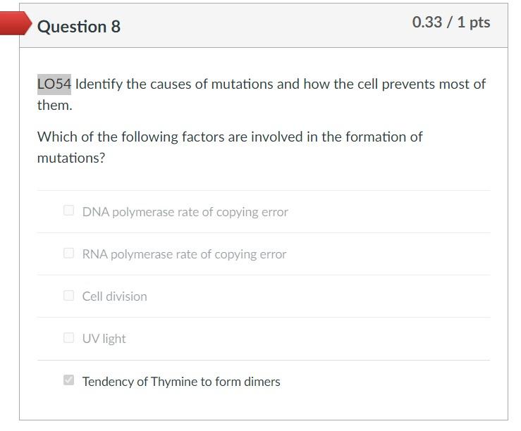 Solved LO54 Identify the causes of mutations and how the | Chegg.com