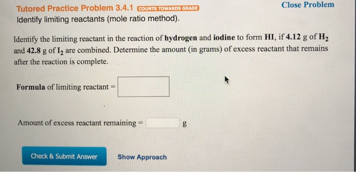 Solved Close Problem Tutored Practice Problem 3.4.1 COUNTS | Chegg.com
