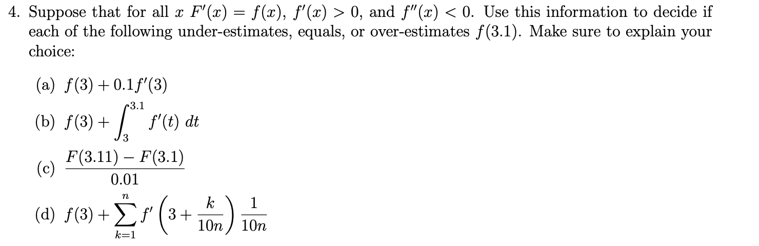 Solved Suppose that for all xF'(x)=f(x),f'(x)>0, ﻿and | Chegg.com
