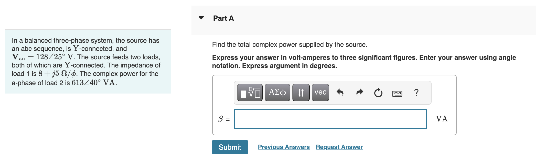 Solved In a balanced three-phase system, the source has an | Chegg.com