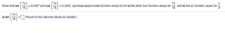 Solved using the cofunction identities. Find an equivalent | Chegg.com