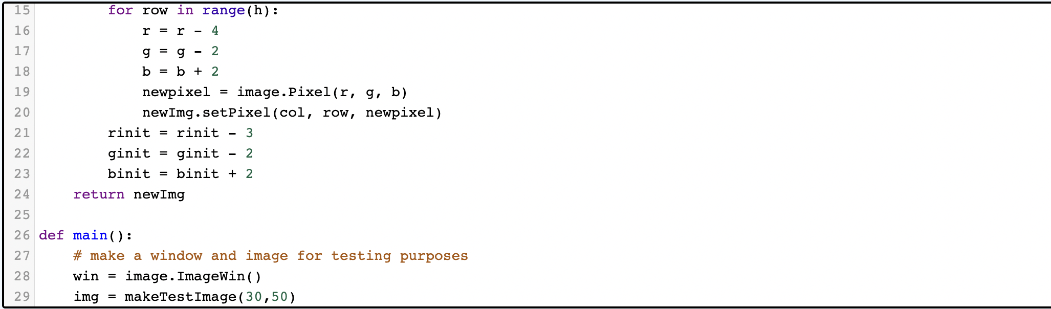 Solved Write a function grayScale (img, w, h) that converts | Chegg.com