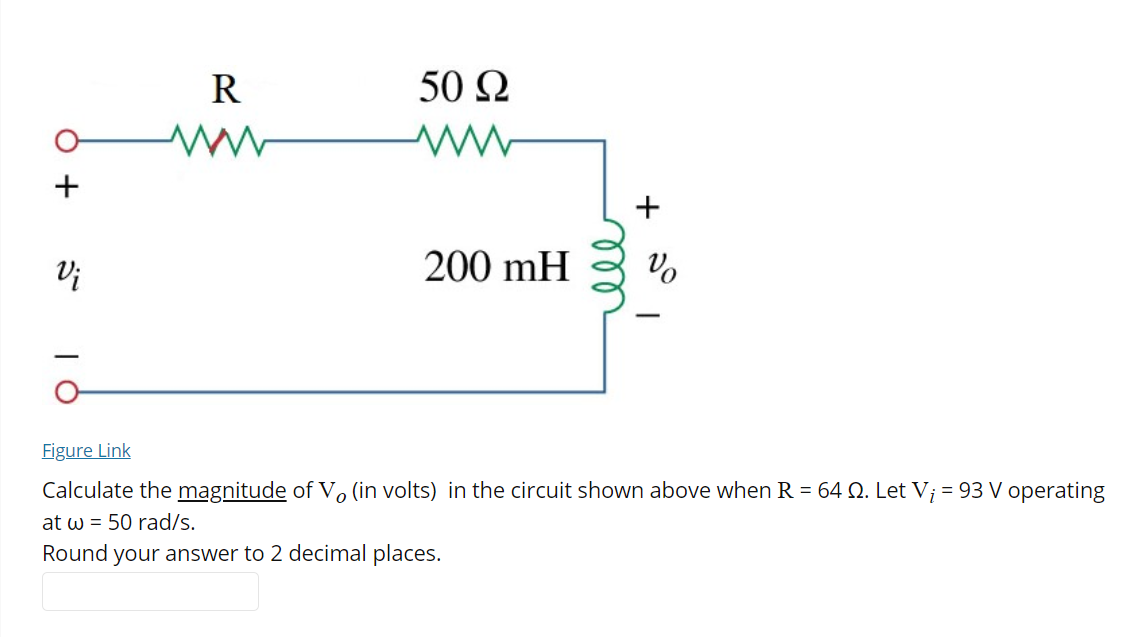 Solved Calculate the magnitude of Vo (in volts) in the | Chegg.com