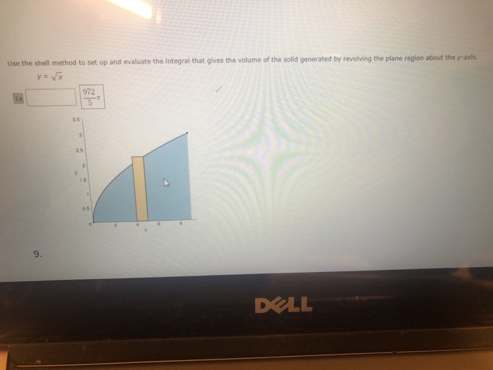 Solved Use the shell method to set up and evaluate the | Chegg.com