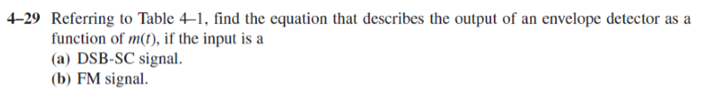Solved 4-29 Referring to Table 4-1, find the equation that | Chegg.com