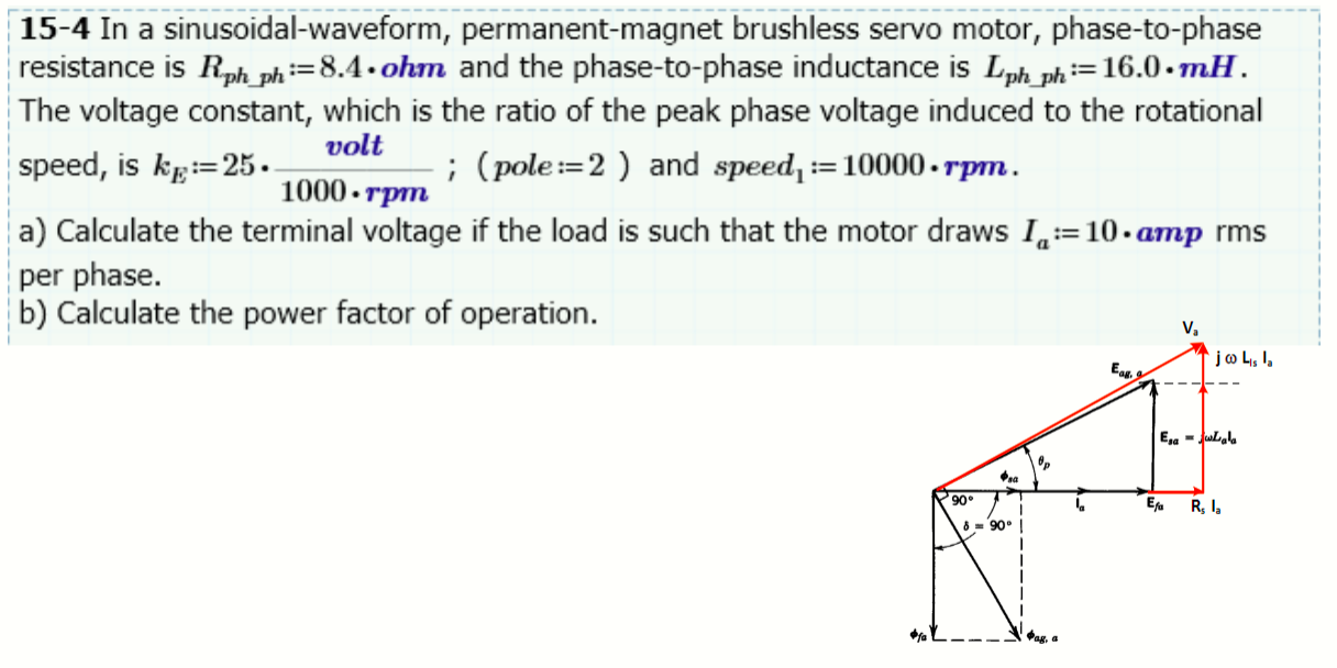Solved 15-4 In a sinusoidal-waveform, permanent-magnet | Chegg.com