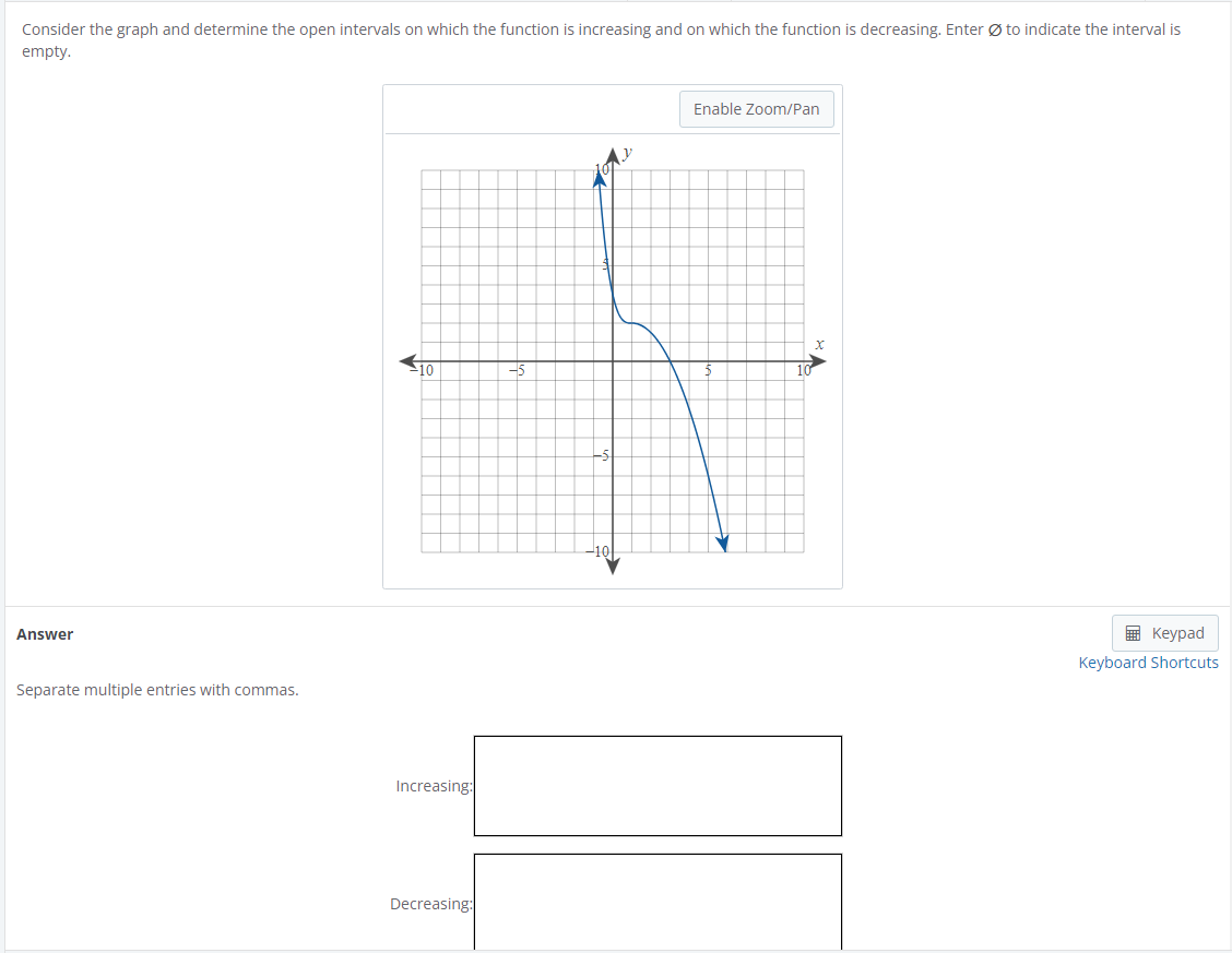 Solved Consider the graph and determine the open intervals | Chegg.com