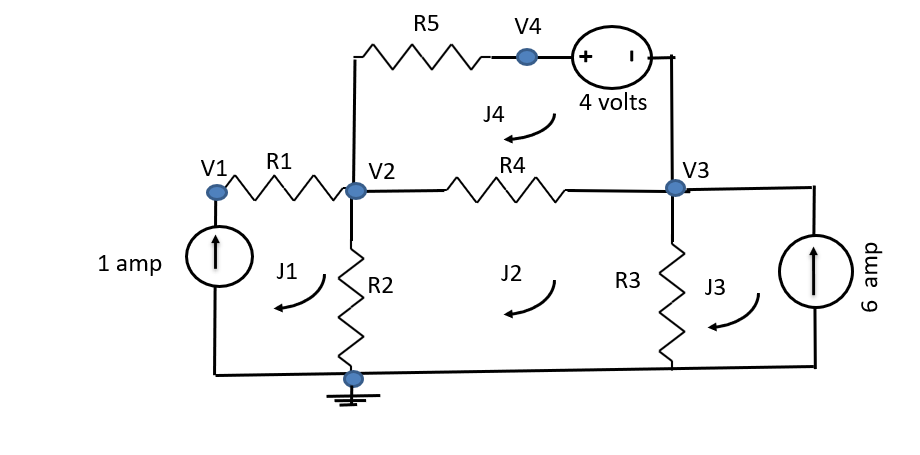 Solved For the indicated circuit Calculate the currents J1 | Chegg.com