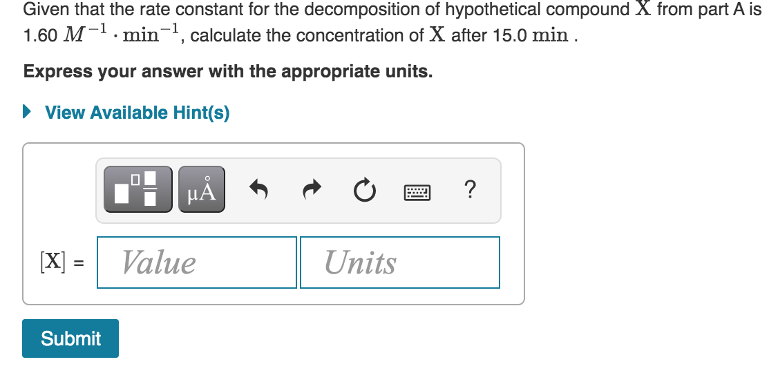 Solved u Review Constants Periodic Table The integrated rate | Chegg.com