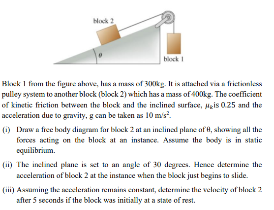Solved block 2 block 1 Block 1 from the figure above, has a | Chegg.com