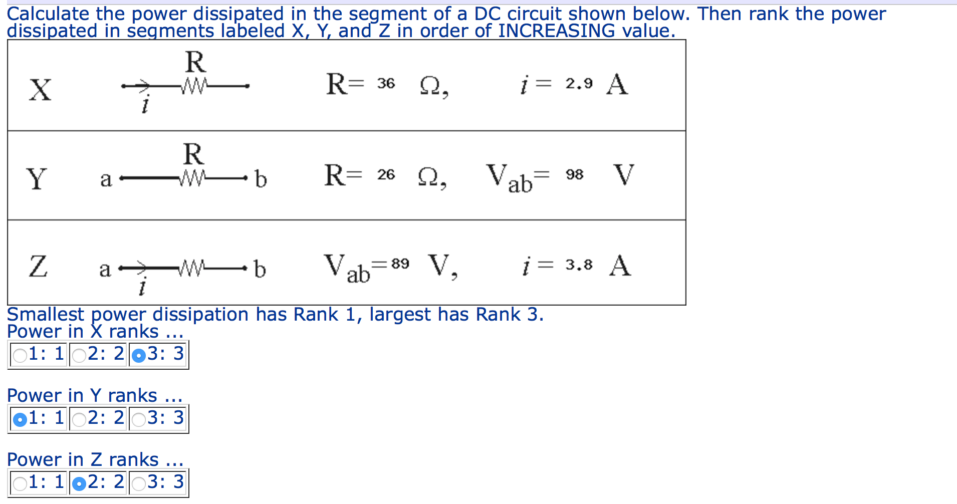 Solved Calculate the power dissipated in the segment of a DC | Chegg.com